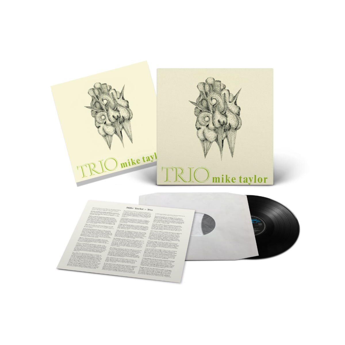 Mike Taylor - The Mike Taylor Trio: Trio - 1P + 12" x 12" Album Cover Art Card Bundl ...